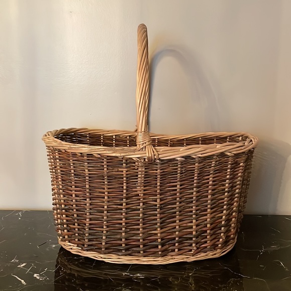 Unbranded | Accents | Large Oval Wicker Basket Handwoven Rustic Picnic ...
